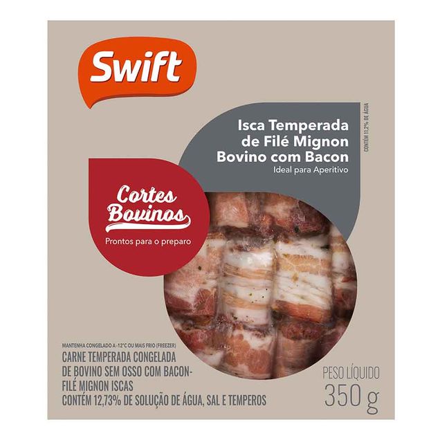 Filé Mignon Aperitivo com Bacon Swift 350g - Loja Online - Swift