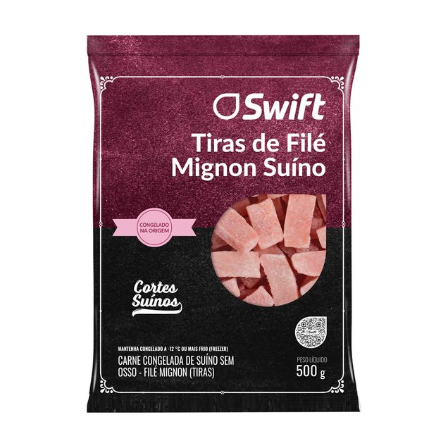 Tiras de Filé Mignon Suíno Swift 500g - Swift
