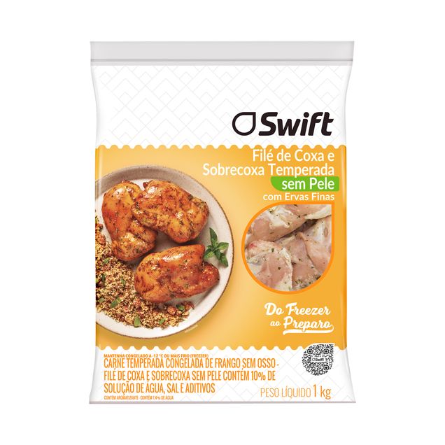 File Coxa e Sobrecoxa Temperado Swift 1kg - Swift File Coxa e Sobrecoxa Temperado Swift 1kg - Swift