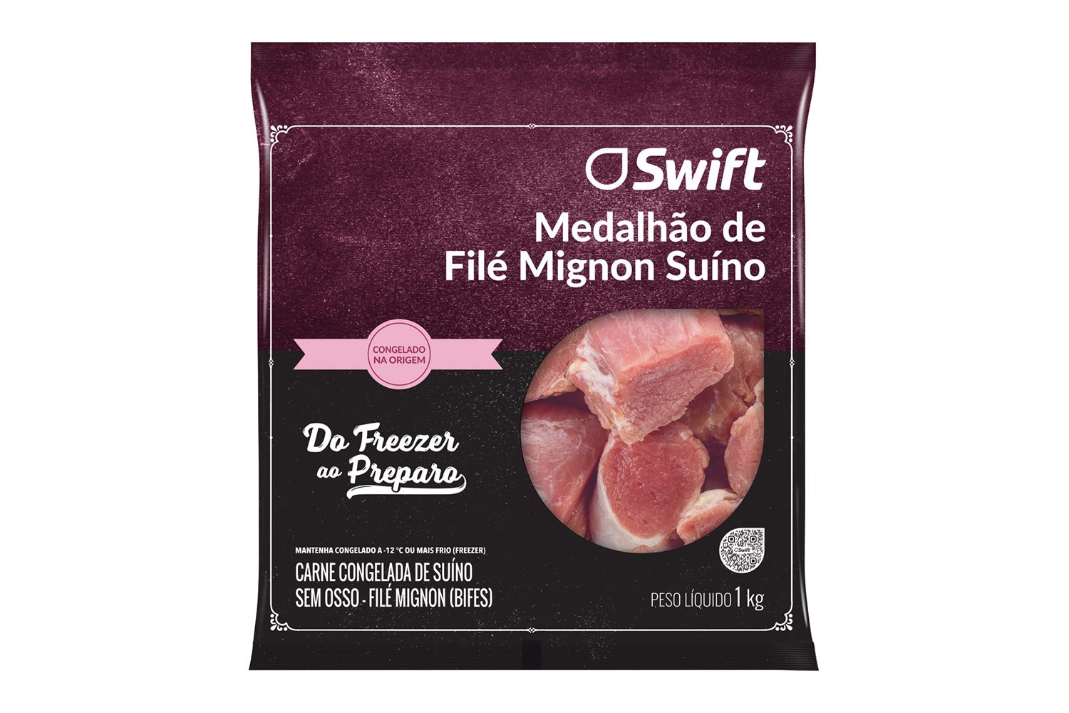 Medalhão de Filé Mignon Suíno Swift 1Kg - Swift